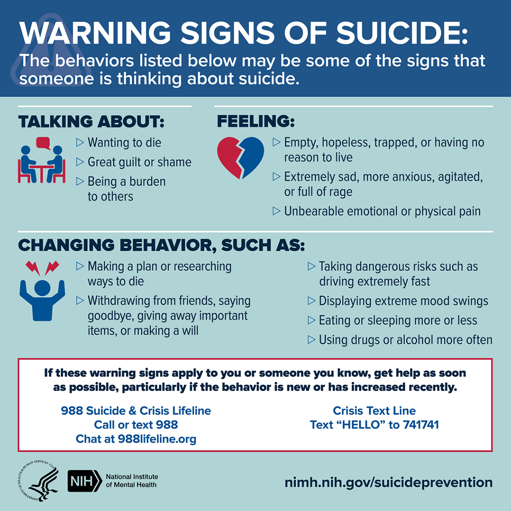 Learn the Warning Signs of Suicide